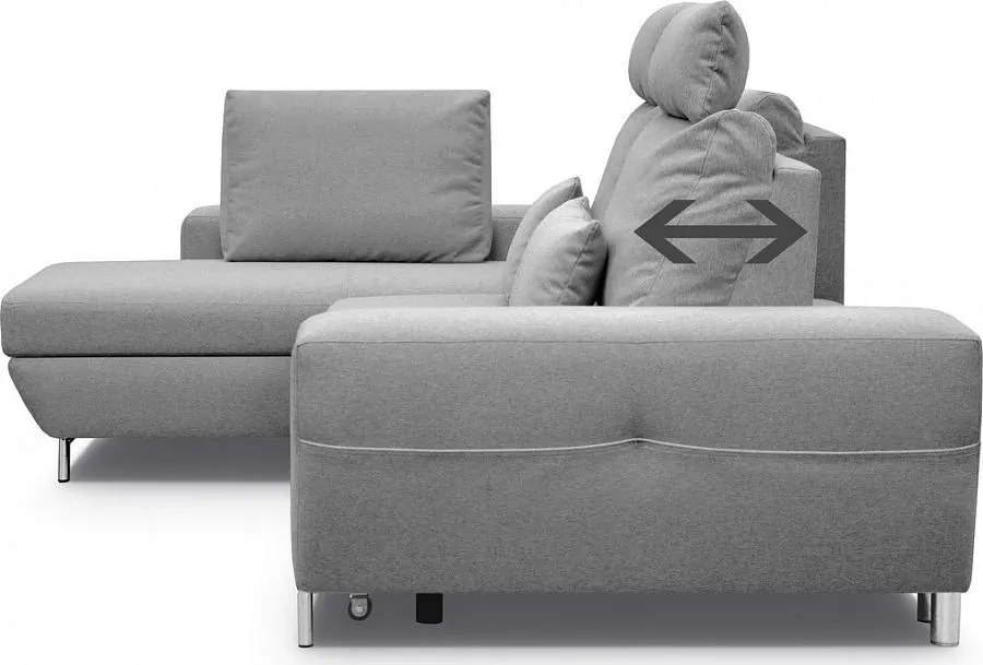 Casarredo - Komfort nábytek Rohová sedací souprava FAUNA I rozkládaci s úložným prostorem, výběr látek SK1 | Umístění rohu: roh na pravé straně,potah: sawana 16