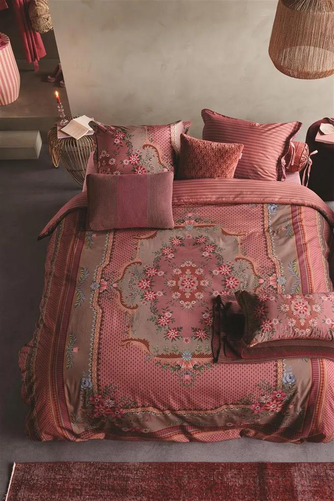 Pip Studio povlečení Pip Chique Pink, 200x200 + 2x70x90cm, bavlněný perkál (Luxusní perkálové povlečení na francouzskou postel v dárkovém papírovém)