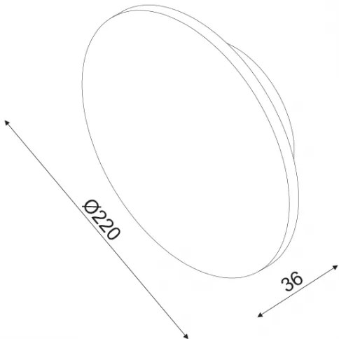 ACA Lighting LED nástěnné dekorativní svítidlo ECLIPSE 10W/230V/3000K/800Lm/80°/IP20, kruhové šedé