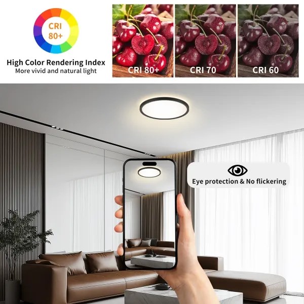 Brilagi-LED Stmívatelné svítidlo se senzorem ULTRA SLIM LED/24W/230V pr.42 cm+DO