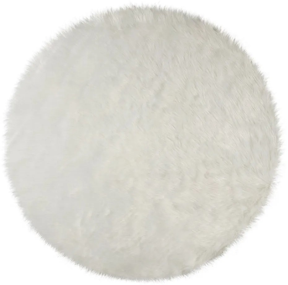 Bílý kulatý koberec ø 120 cm Sheepskin - Flair Rugs