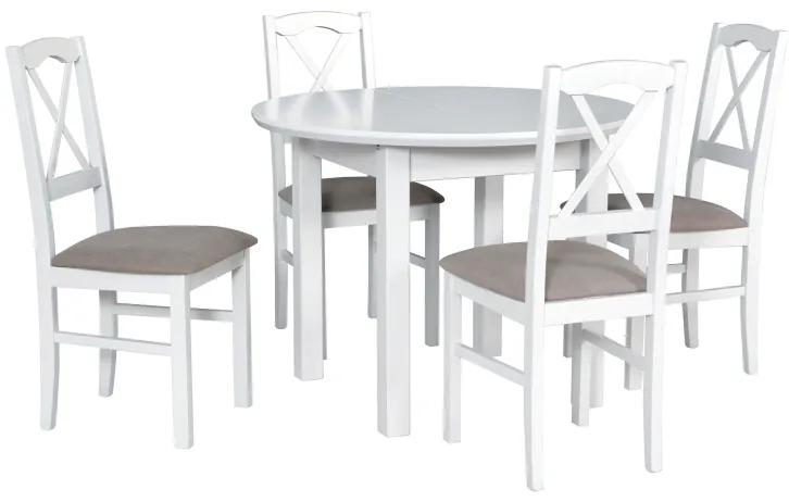 Jídelní stůl POLI 1 + doprava zdarma deska stolu kaštan, nohy stolu ořech