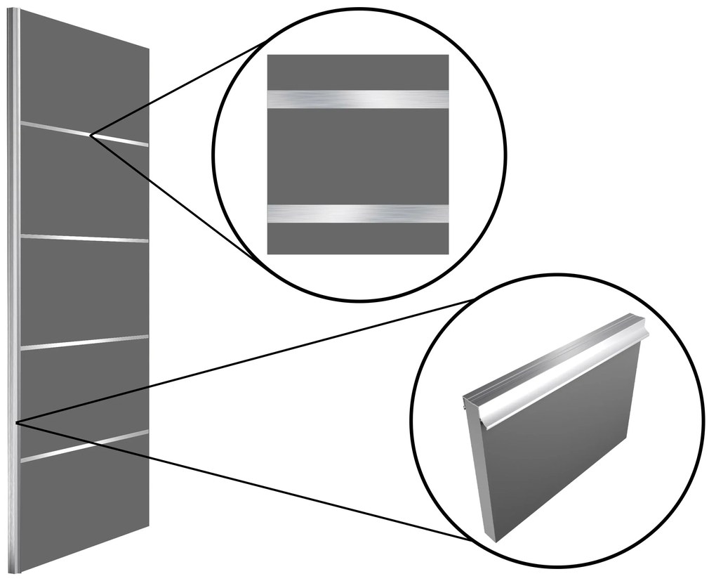 Šatní skříň SERENITY 158 cm Belini bílý mat / dub sonoma s posuvnými dveřmi a zrcadlem  ME SERENITY SZP7/0/W/DS/0/HIAL