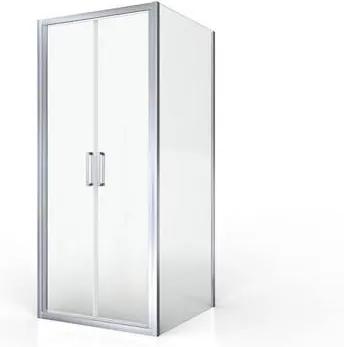 Sprchové dveře obdélník 80x195 cm Siko TEX chrom lesklý SIKOTEXL80STENA100