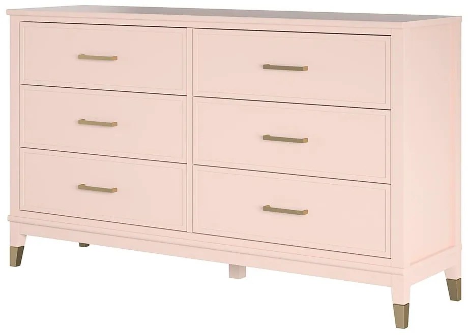 Růžová komoda 144x85x41 cm Westerleigh – Støraa