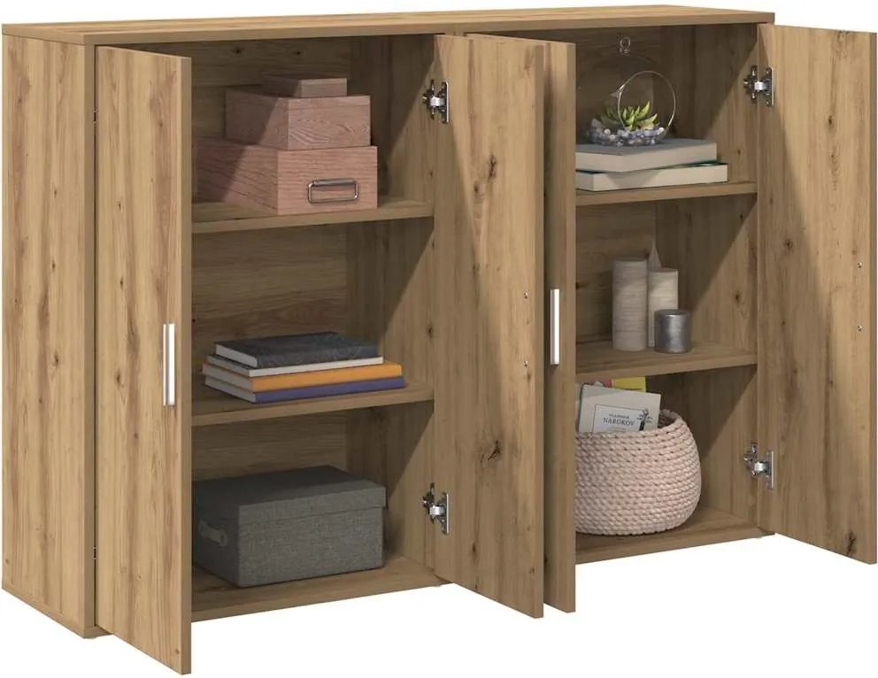 Servírovací skříň 2 ks Artisanový dub 60 x 31 x 84 cm 3334303