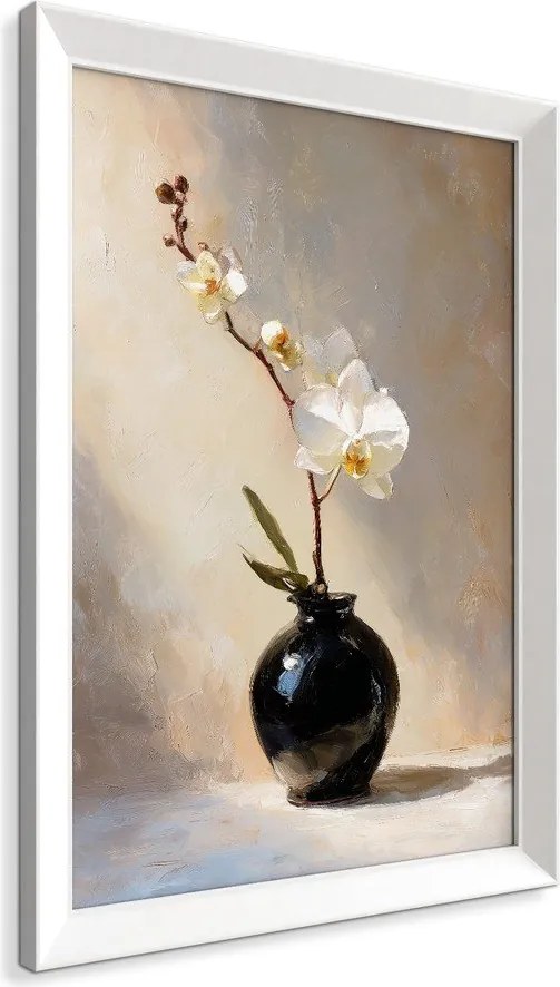 Tištěný obraz s rámem 56x75 cm White Orchid – Styler