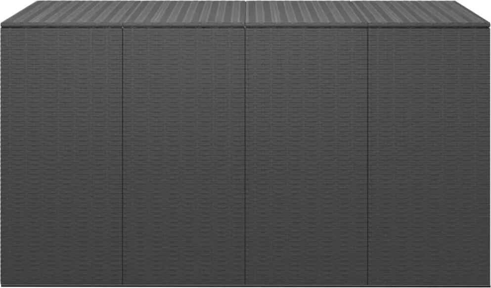 vidaXL Zahradní úložný box PE ratan 194 x 100 x 103 cm [317232] Barva: Hnědá