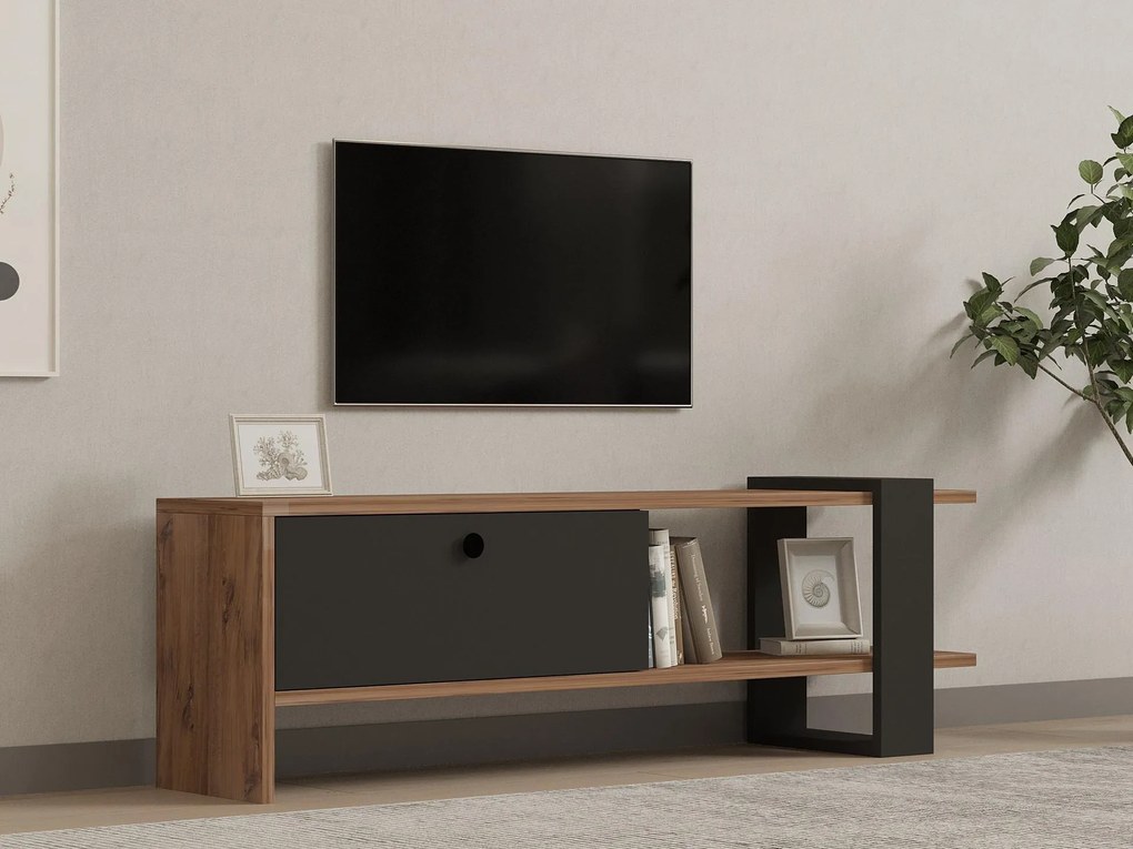 TV stolek/skříňka Dutudo (dub + antracit)