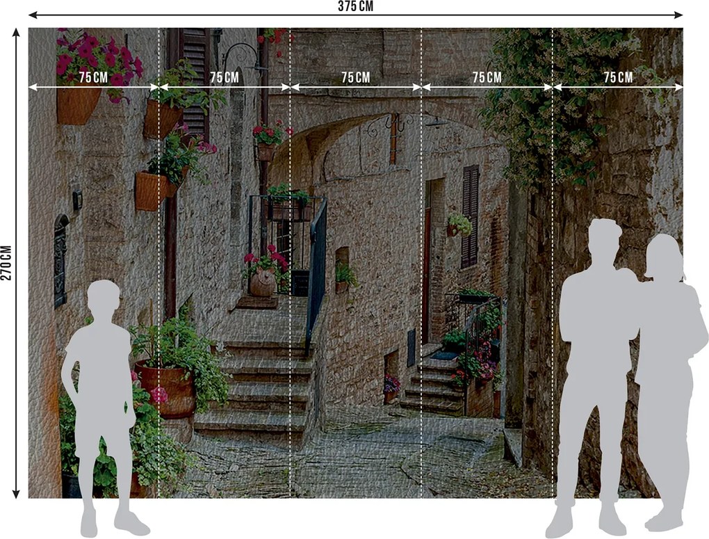 Fototapeta na zed' Italská Ulička | 360 x 254 cm | DFTS1333
