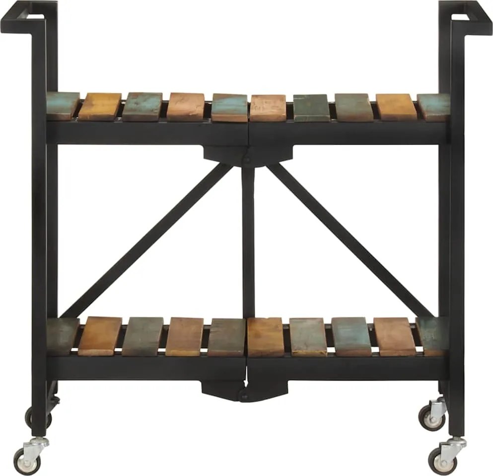 Kuchyňský vozík 87 x 36 x 81 cm masivní recyklované dřevo 321711