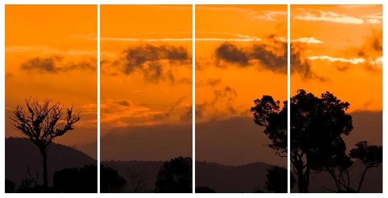 Obraz oranžové oblohy (160x80 cm), 40 dalších rozměrů
