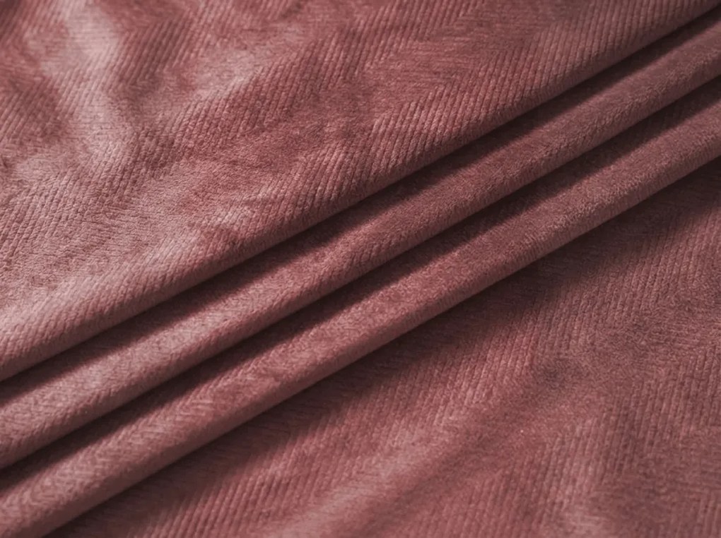 Zatemňovací závěs ELVIO VELVET 140x250 cm, starorůžový Zavěšení: Řasící páska
