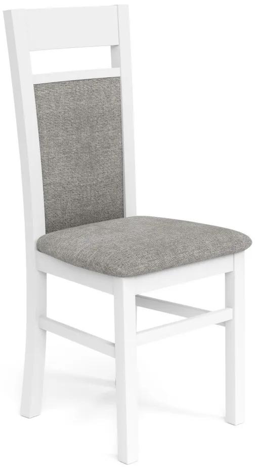 Jídelní židle Genrad bílá/šedá