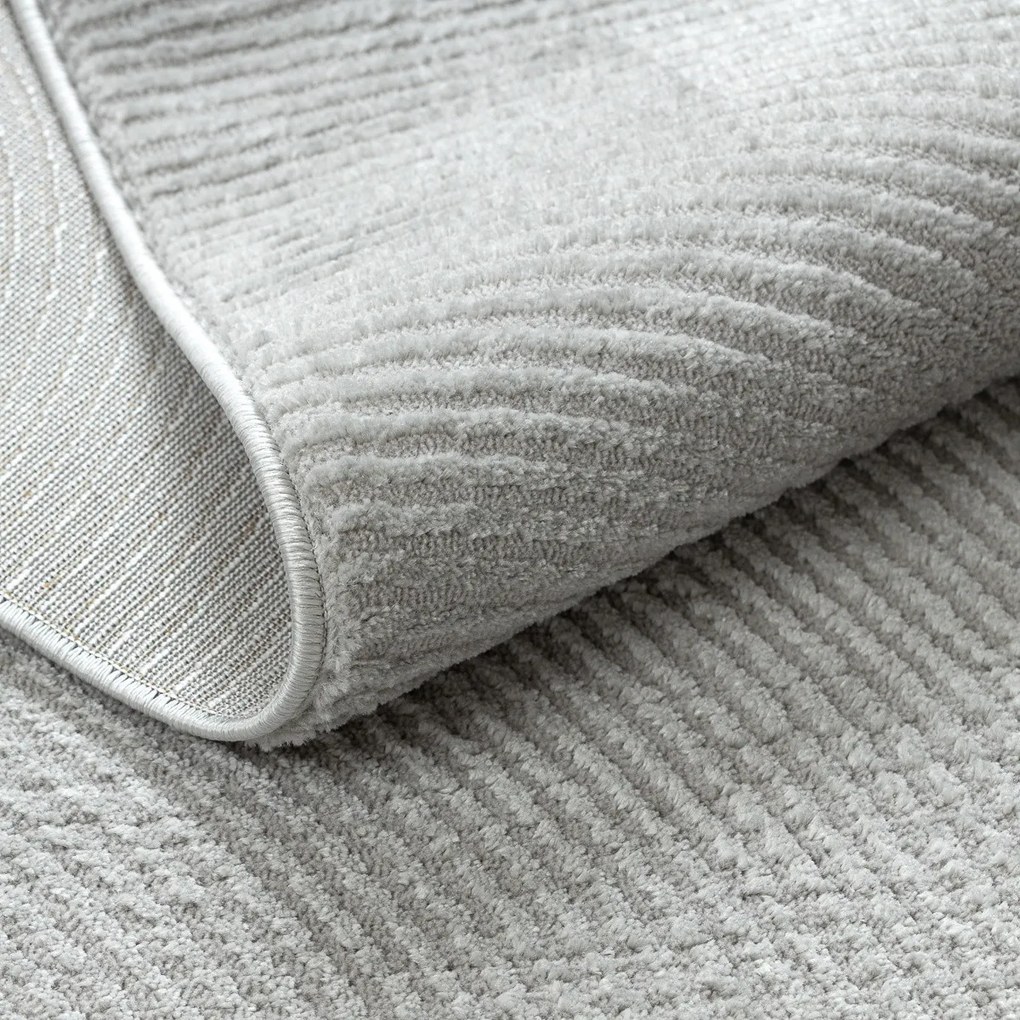 Dywany Łuszczów, Kusový koberec Balance 0194 grey, 140x190, šedá, ložnice