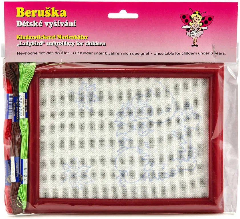 _Ostatní 1_ Vyšívání set rámeček na pověšení s předlohou a přízí 3ks různé druhy v sáčku 10070012