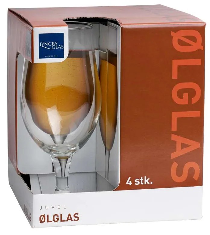 Lyngby Glas, Sklenice na pivo Juvel 490 ml 4ks