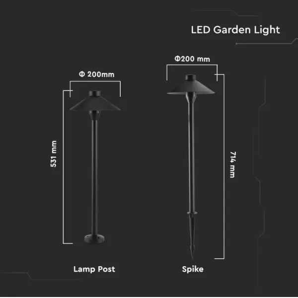 LED Venkovní lampa GARDEN LED/7W/230V 3000K IP65