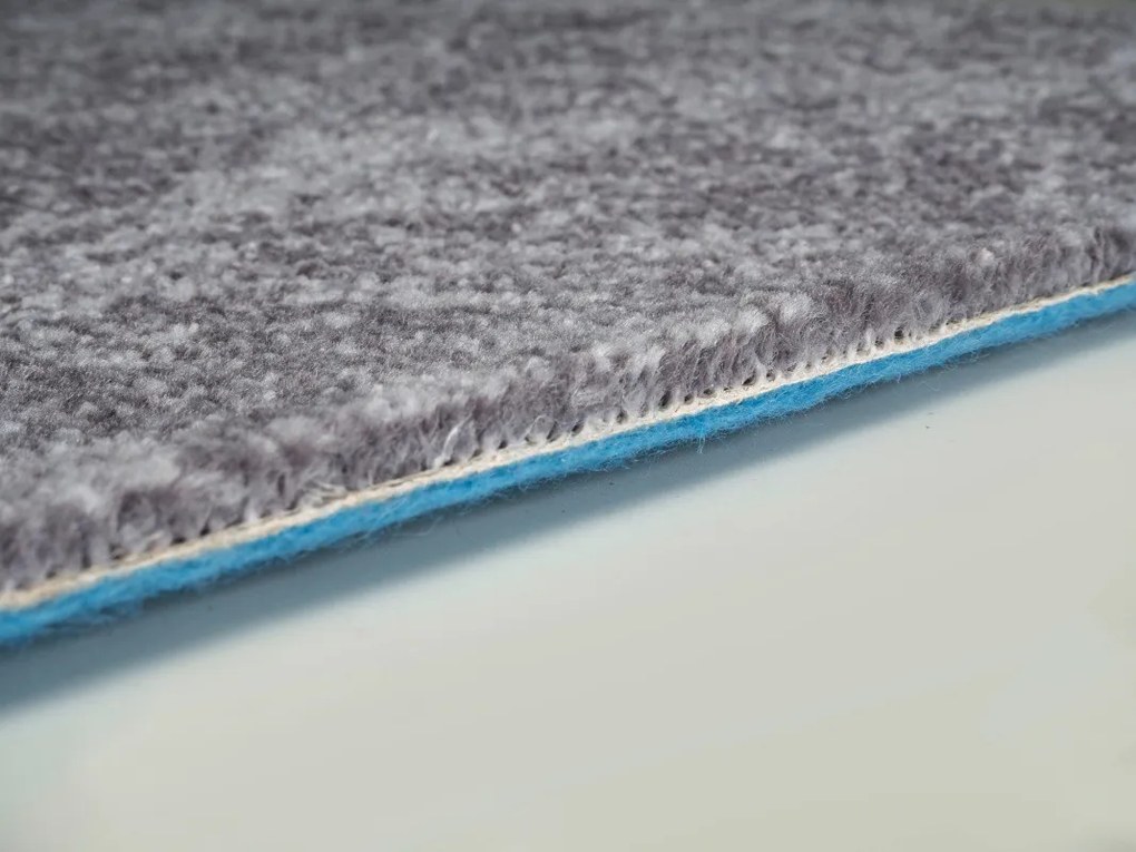 Condor Carpets, Metrážový koberec Serena 6602, na míru, šíře 5m, šedá, filc, ložnice