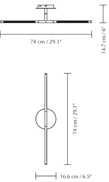 Černé kovové LED stmívatelné nástěnné svítidlo Omni Wall – UMAGE