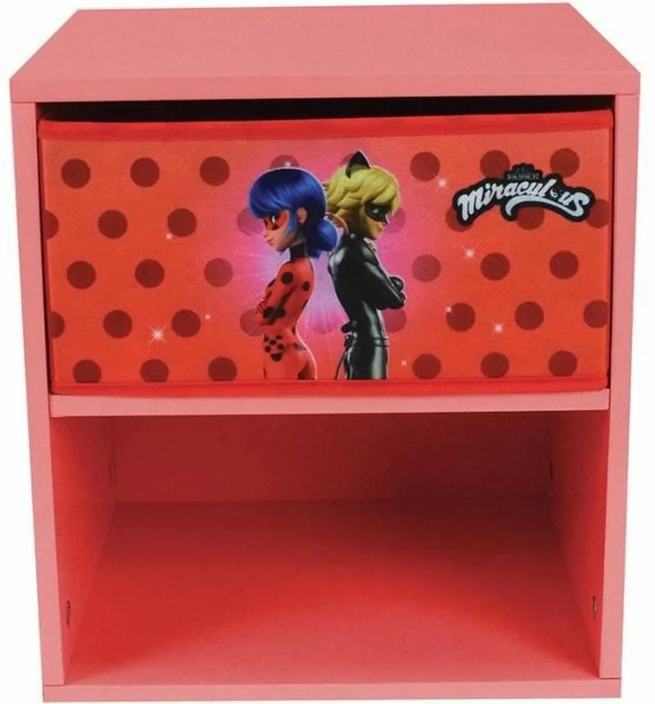Fun House Miraculous Ladybug Noční stolek - 36 x 33 x 30 cm