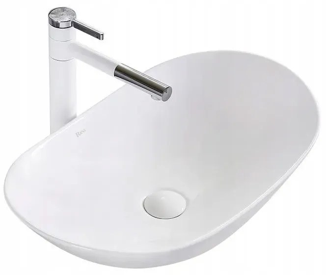 Rea Royal 60 umyvadlo na desku, 62 x 36 cm, bílá, REA-U0441