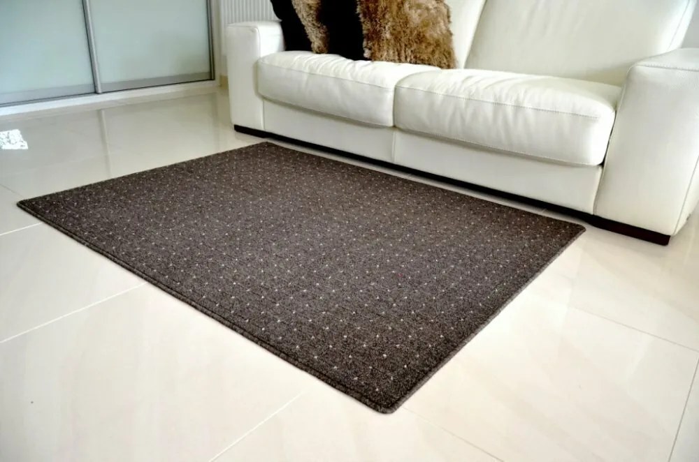 Kusový koberec Udinese hnědý (Varianta: 60 x 60 cm)