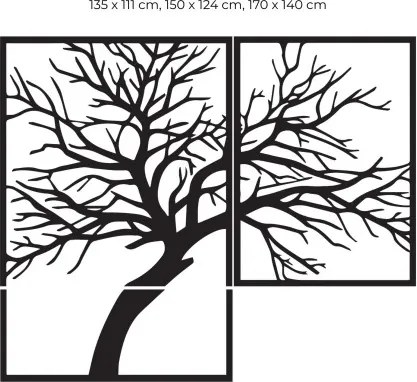 Dřevěný obraz stromu s vyřezávanými větvemi I SENTOP HDF0221