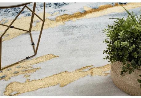 koberec EMERALD výhradní 1023 glamour, stylový abstrakce modrý / zlato velikost 280x370 cm | krásné koberce cz