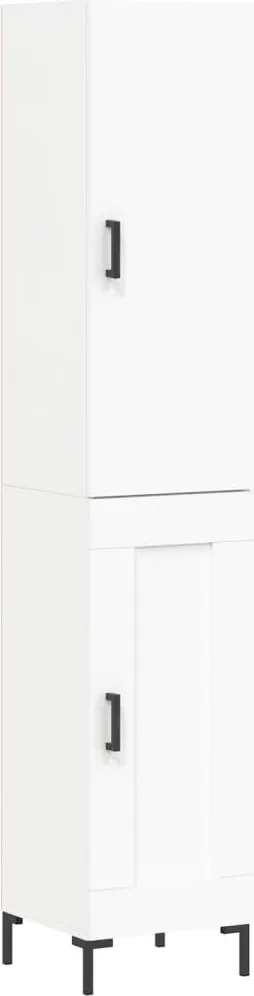 Skříň highboard bílá 34,5 x 34 x 180 cm kompozitní dřevo 3199105