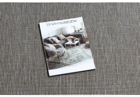 Dywany Luszczow Kusový koberec SIZAL FLOORLUX 20580 hladký, jednobarevný - stříbrný / černý Rozměr koberce: 240 x 330 cm