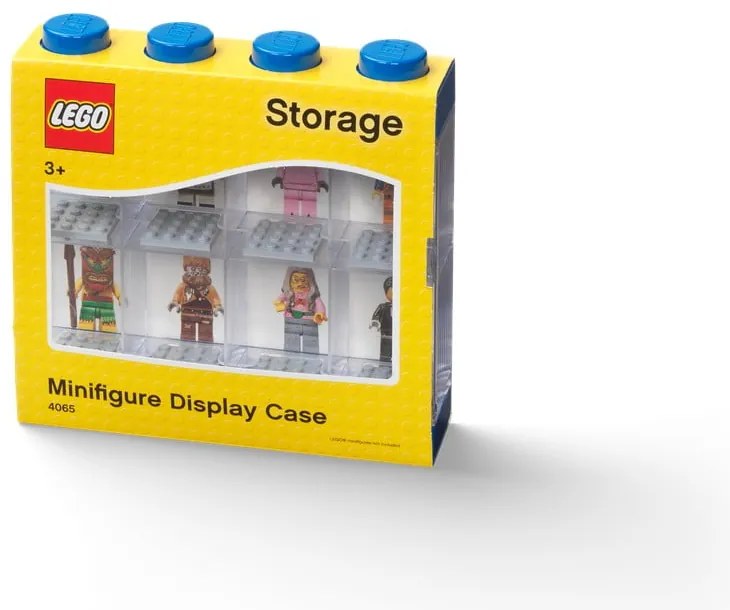 Modrá sběratelská skříňka na 8 minifigurek LEGO®