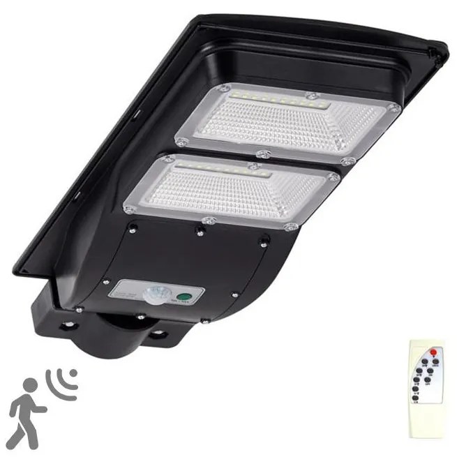 LED Solární pouliční lampa se senzorem STREET 2xLED/6W/3,2V IP65 + DO