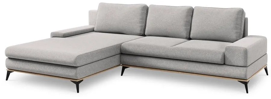 Světle šedá rozkládací rohová pohovka Windsor &amp; Co Sofas Planet, levý roh