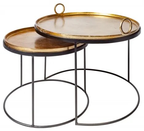 Boční stolek Elements Oriental set 2 gold / 39088