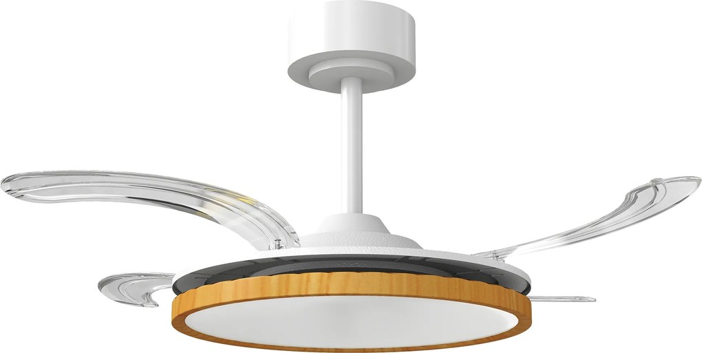 HOMCOM LED stropní ventilátor se světlem, 80 W, reverzní DC motor, tichý provoz, dálkové ovládání, 6 rychlostí, 3 teploty světla, časovač, pro obývac…