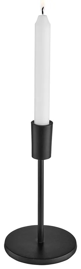 HIGHLIGHT Svícen kovový 19 cm - černá
