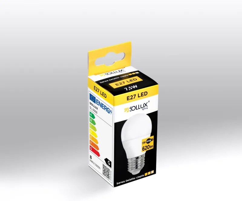 LED žárovka E27 3000K, 7,5W 620lm SL.0968 - Sollux