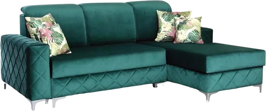 Sedací souprava Borys mini, pravá, zelená (terra 39 /pol. tropic)