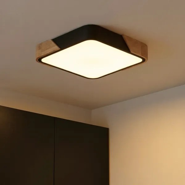 Brilagi - LED Stmívat. svítidlo PILANA LED/48W/230V dub/černá 42x42 cm + DO