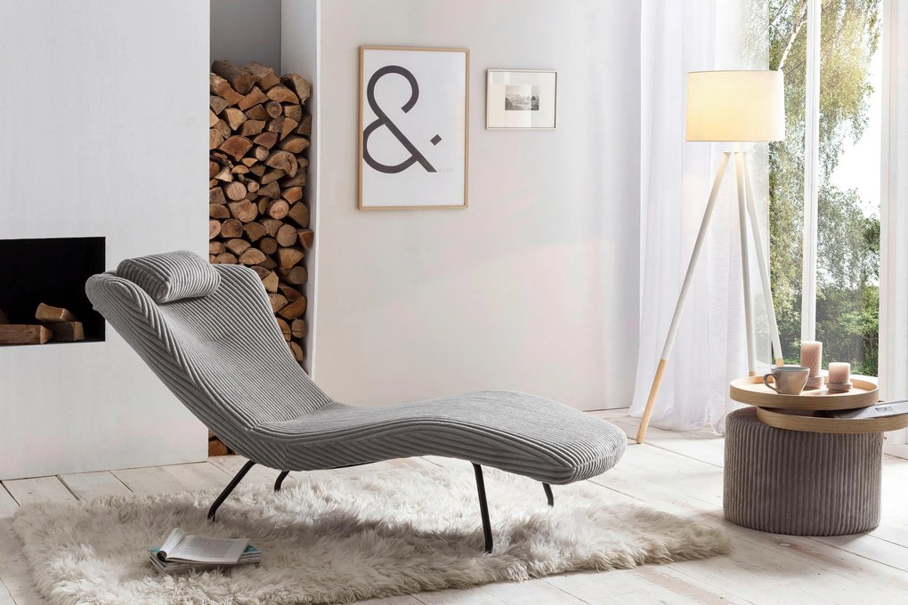 XXXLutz RELAXAČNÍ VÁLENDA, textil, světle šedá Livetastic - Relaxační křesla - 001769012401