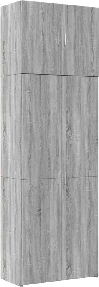 Skříň highboard šedá sonoma 80 x 42,5 x 249 cm kompozitní dřevo 3281369