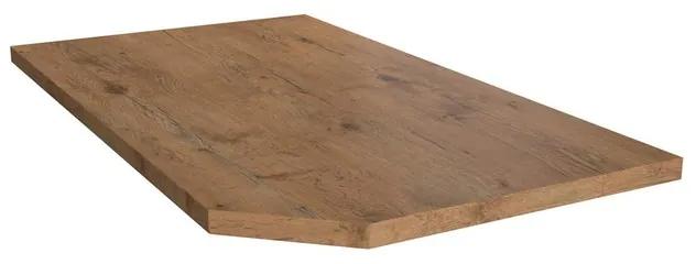 Pracovní deska Woodline, Typ zakončení pracovní desky: jednoduchá pracovní deska, Délka: 110 cm