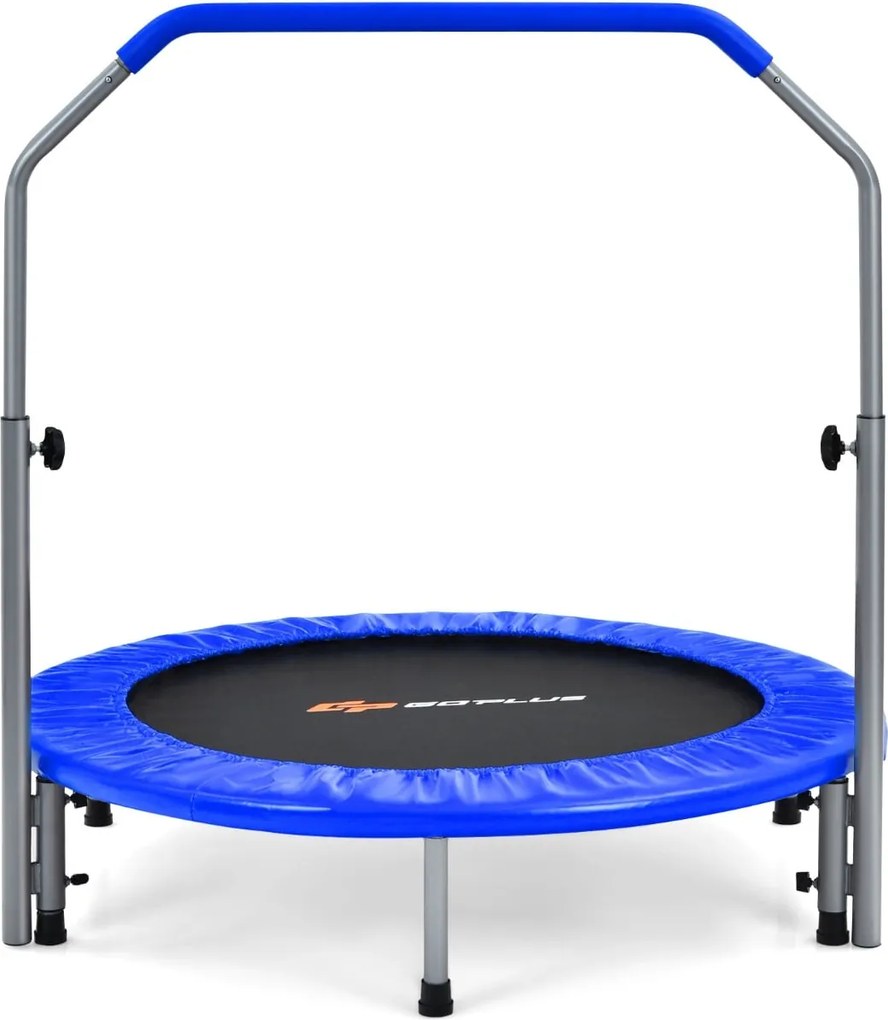 Costway Ø 101 cm skládací mini trampolína fitness trampolína s výškově