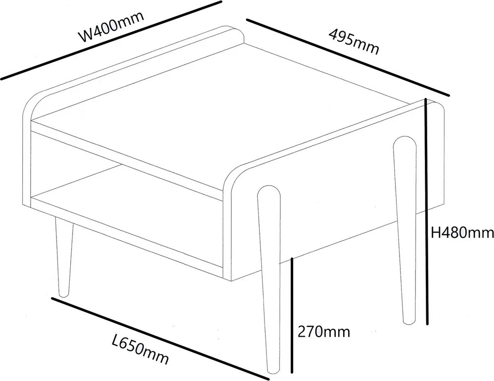Noční stolek BARNY