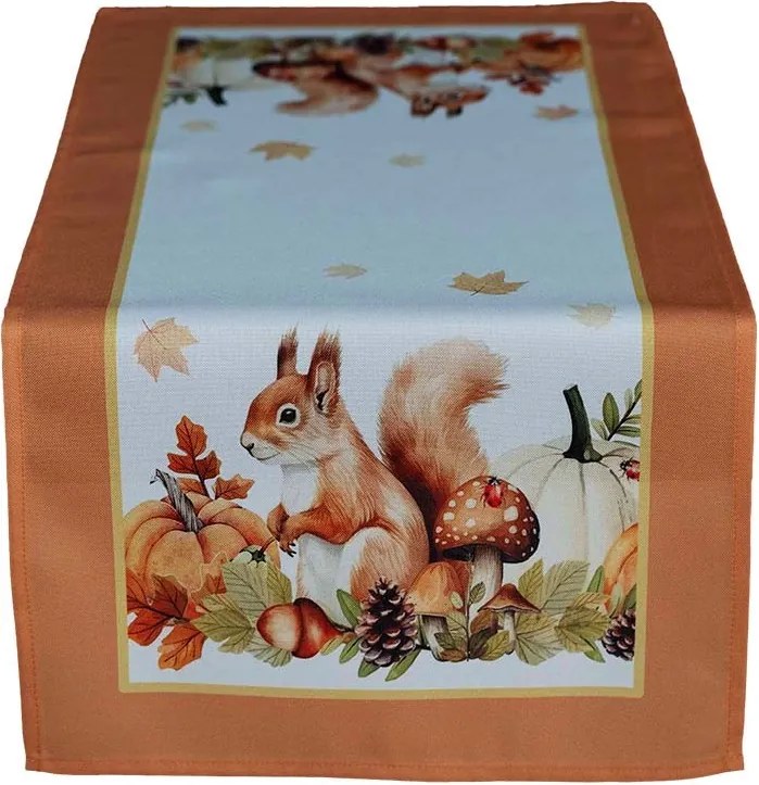 Ubrus Podzimní veverička 40 × 90 cm