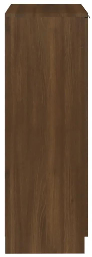 Botník hnědý dub 59 x 35 x 100 cm kompozitní dřevo - Default Title