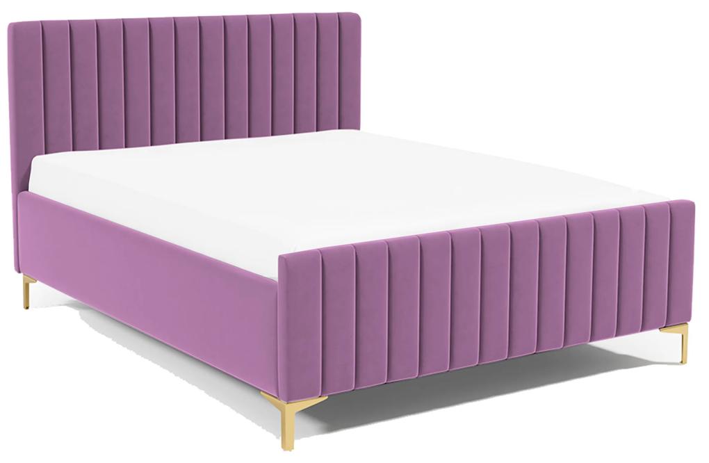 Eka Čalouněná postel SUTRA+ 140x200 cm Barva látky Trinity: (2310) Růžová, Úložný prostor: Bez úložného prostoru