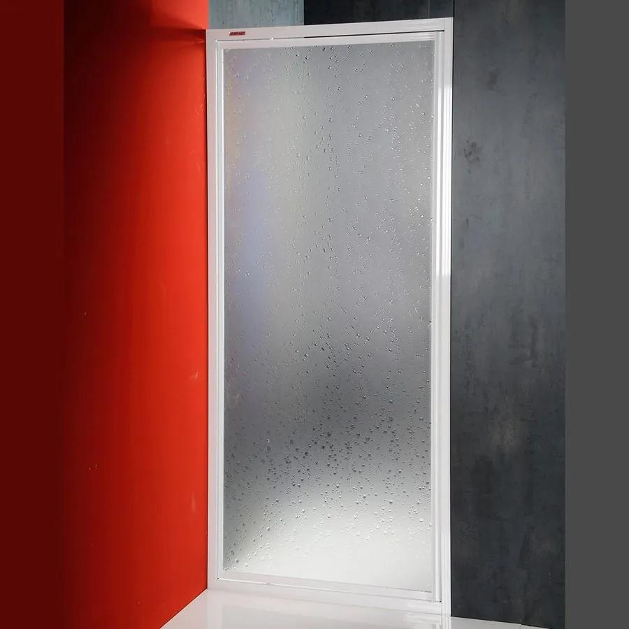 DJ sprchové dveře výkyvné 900mm, bílý profil, polystyren výplň (DJ-C-90) Aqualine