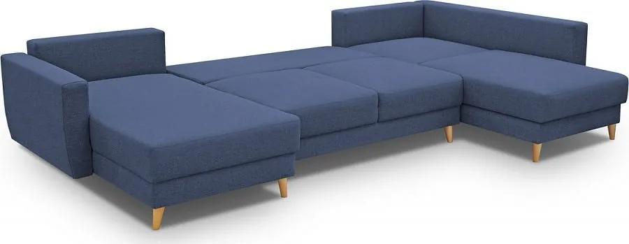 Casarredo - Komfort nábytek Rozkládací sedací souprava do U OLAF s úložným prostorem, výběr látek SK1 | potah: malmo new 90